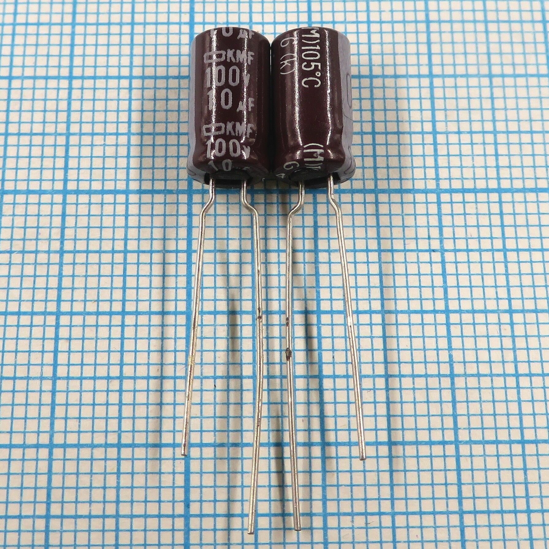 10uF 100v 100v10uF 6x11 KMF - Электролитический конденсатор