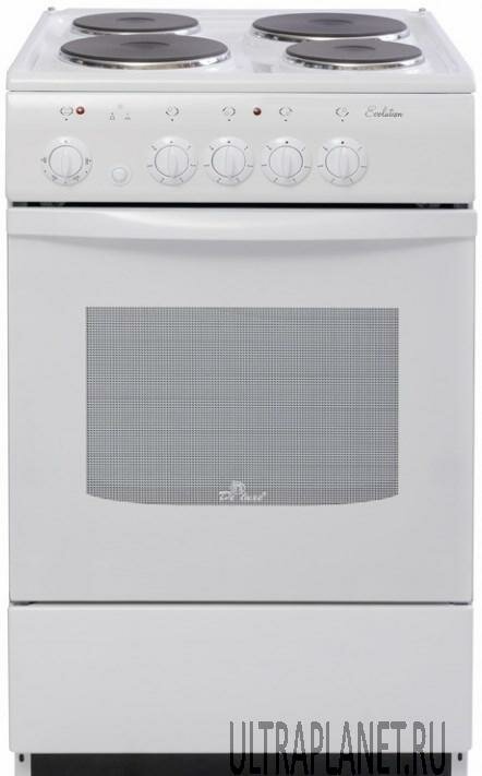 Электрическая плита De Luxe 5004.12э белая