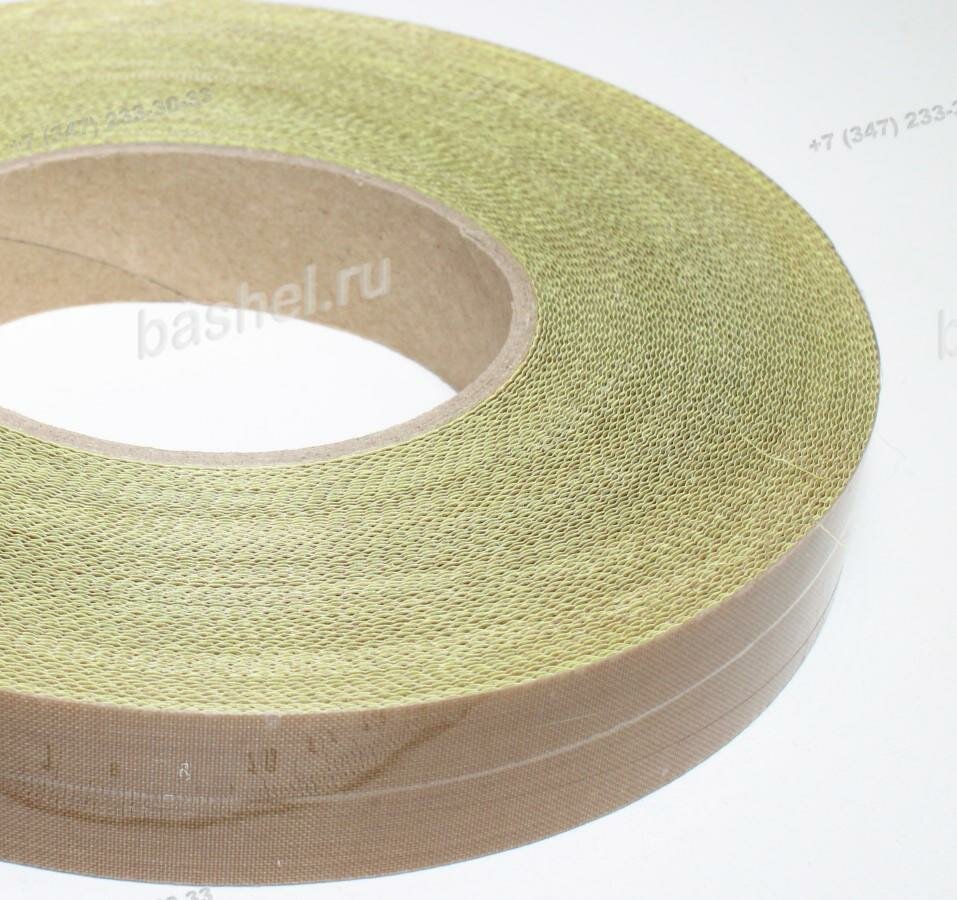 Лента тефлоновая самоклеящаяся арм. стеклотканью 0,15мм х 25мм х 1м