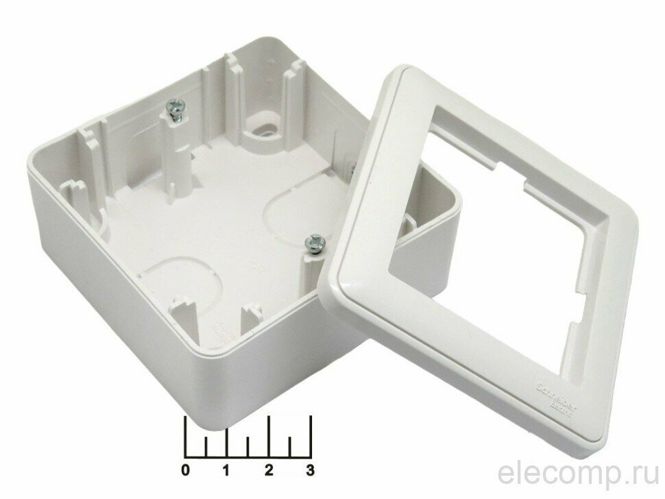 Коробка-переходник 1-местная белая (КР-152-18)