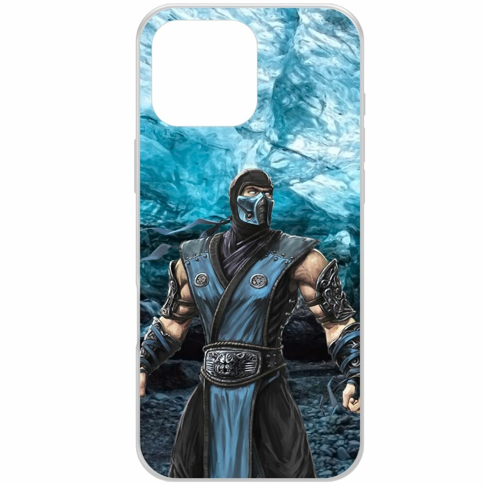 Чехол-накладка Krutoff Clear Case Мортал Комбат. Саб Зиро для iPhone 16 Pro Max