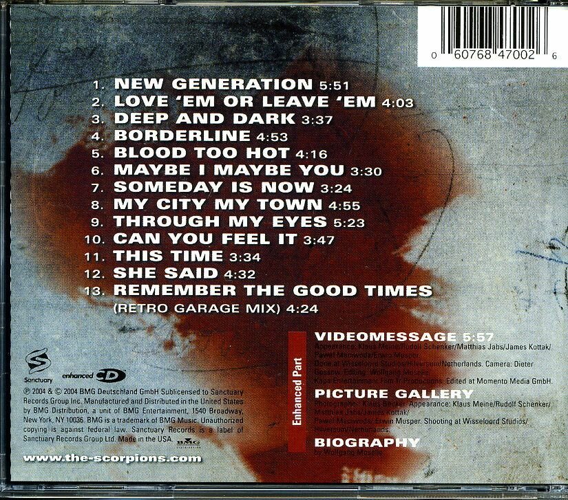 SCORPIONS - Unbreakable 2004 г. — фото 1