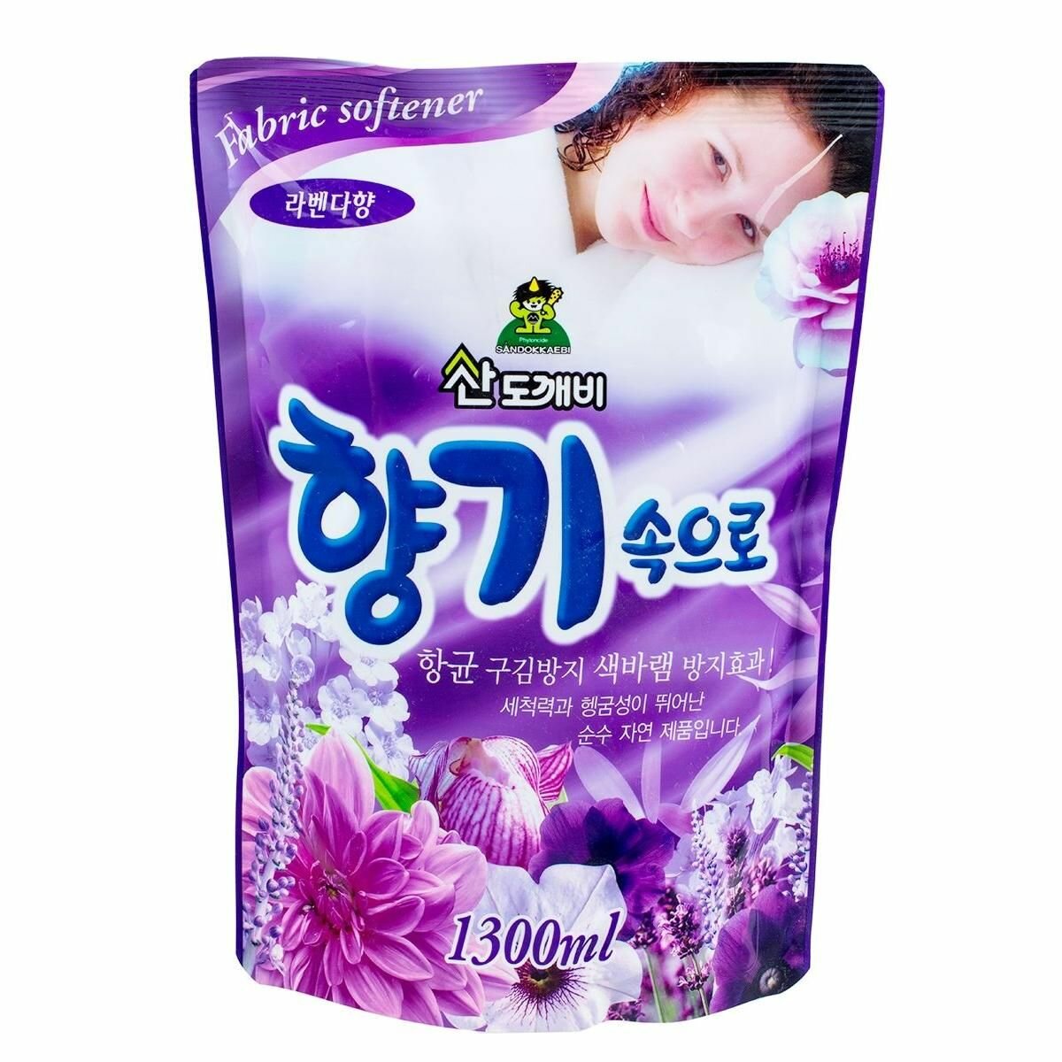 SANDOKKAEBI Кондиционер для белья Лаванда Soft Aroma Lavender 1300 мл