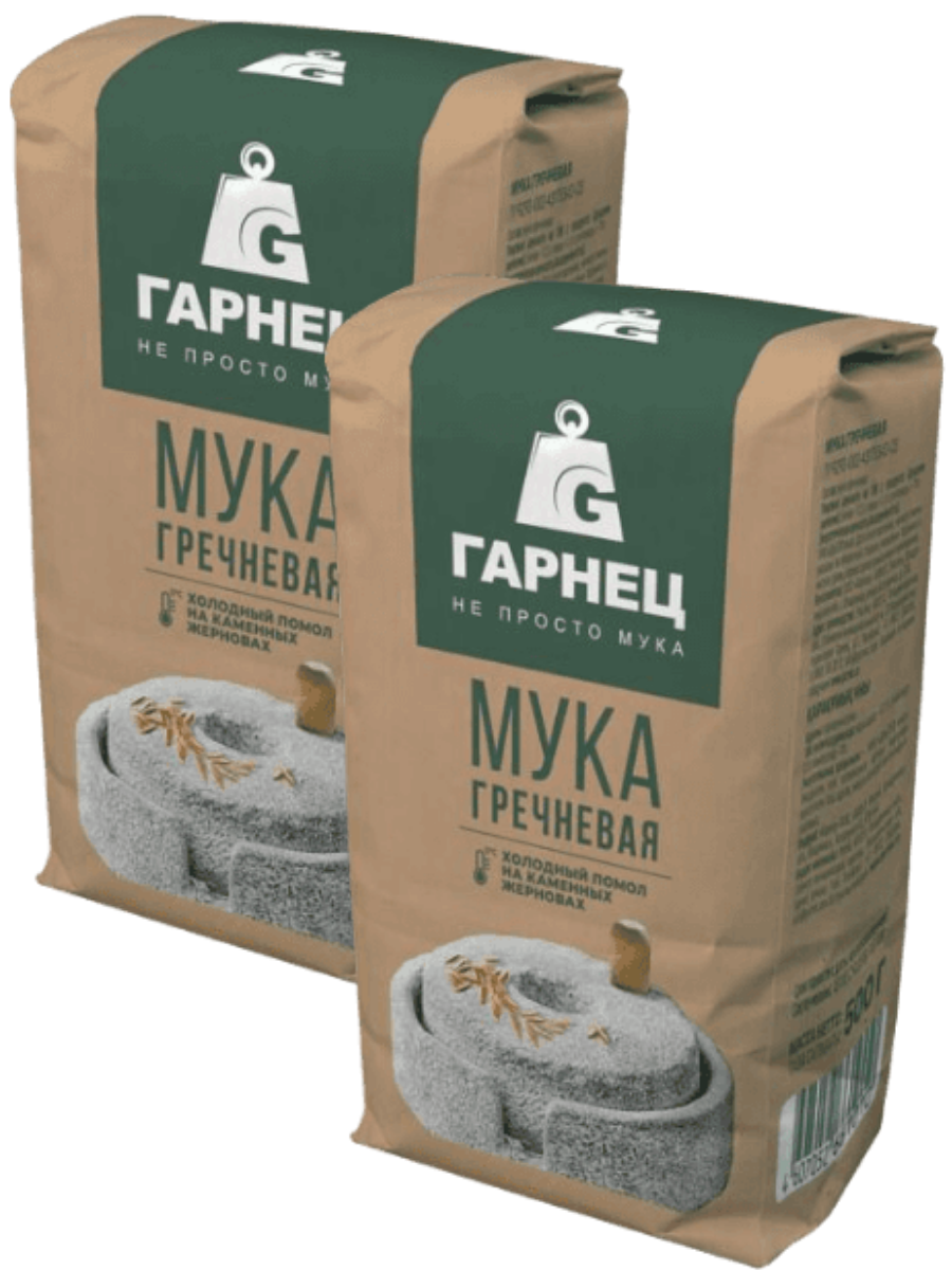 Мука Гречневая Гарнец 500г х 2 шт