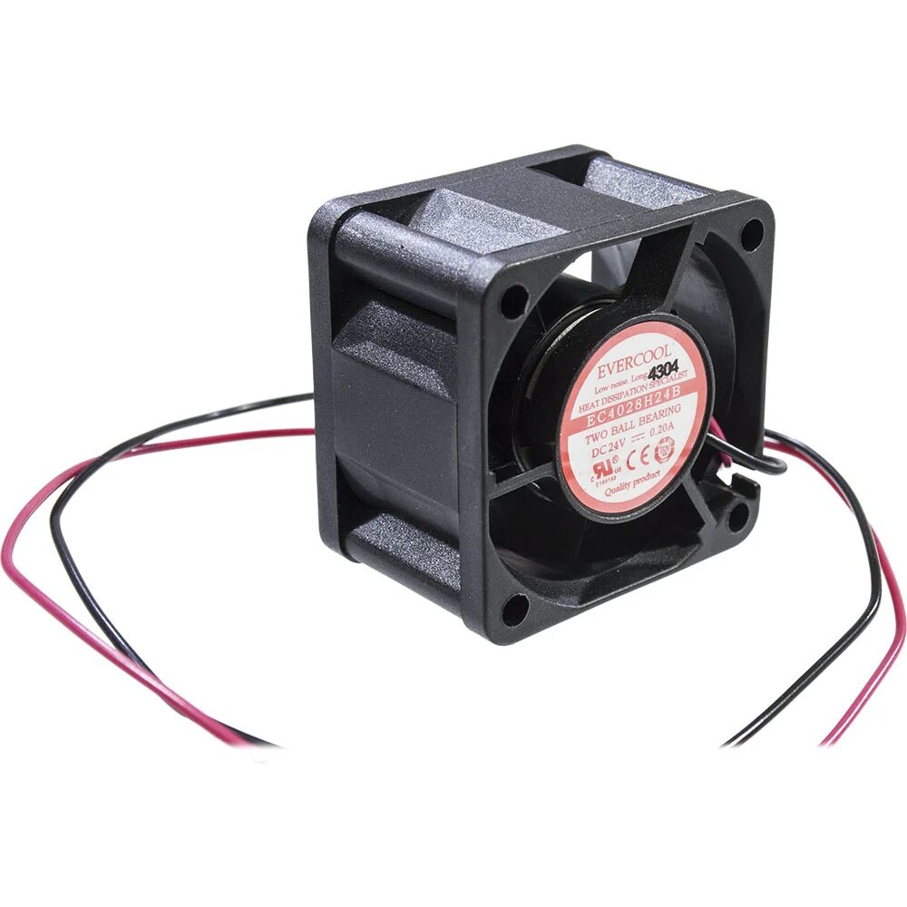 EVERCOOL EC4028H24B Вентилятор 24В, 40x40x28мм, подш. качения, 10000 об/мин 2015136525