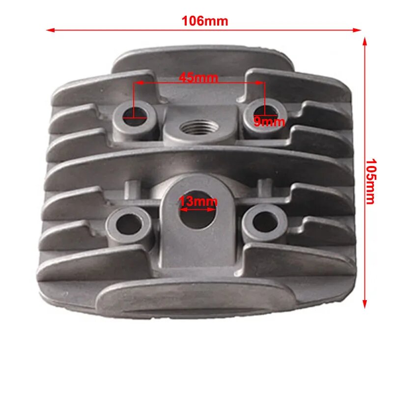 Головка цилиндра 80cc, A-80cc, 106x105x45 мм