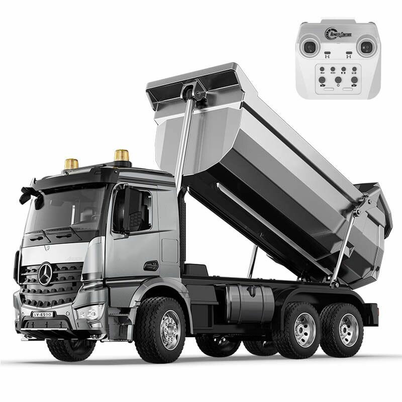 Радиоуправляемый самосвал Double Eagle Mercedes-Benz Arocs RTR, программируемый, масштаб 1:20 2.4G
