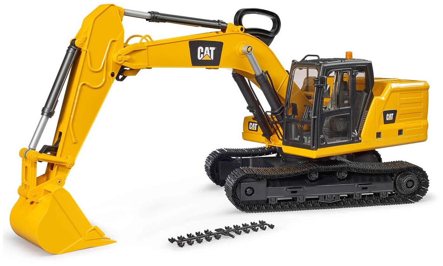 Экскаватор Bruder Cat® с отвалом и ковшом 1:16 02483 63 см, желтый
