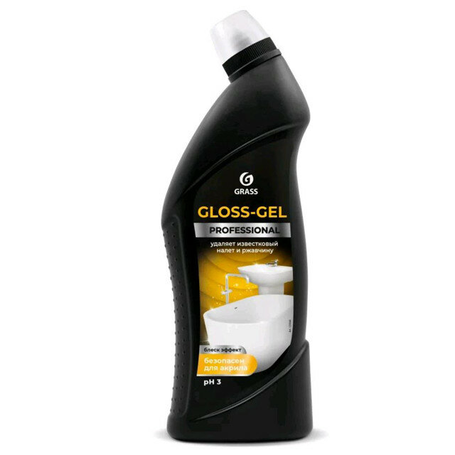 GRASS Professional Gloss-Gel для сантехники гель 750 мл чистка труб блеск поверхности