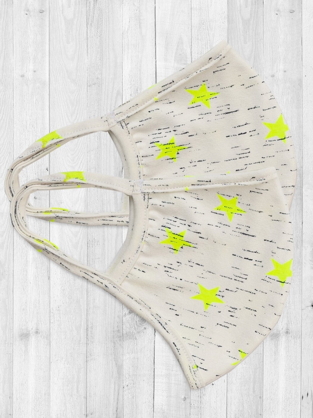 Тканевая маска для лица защитная "Маленькие неоновые звезды"