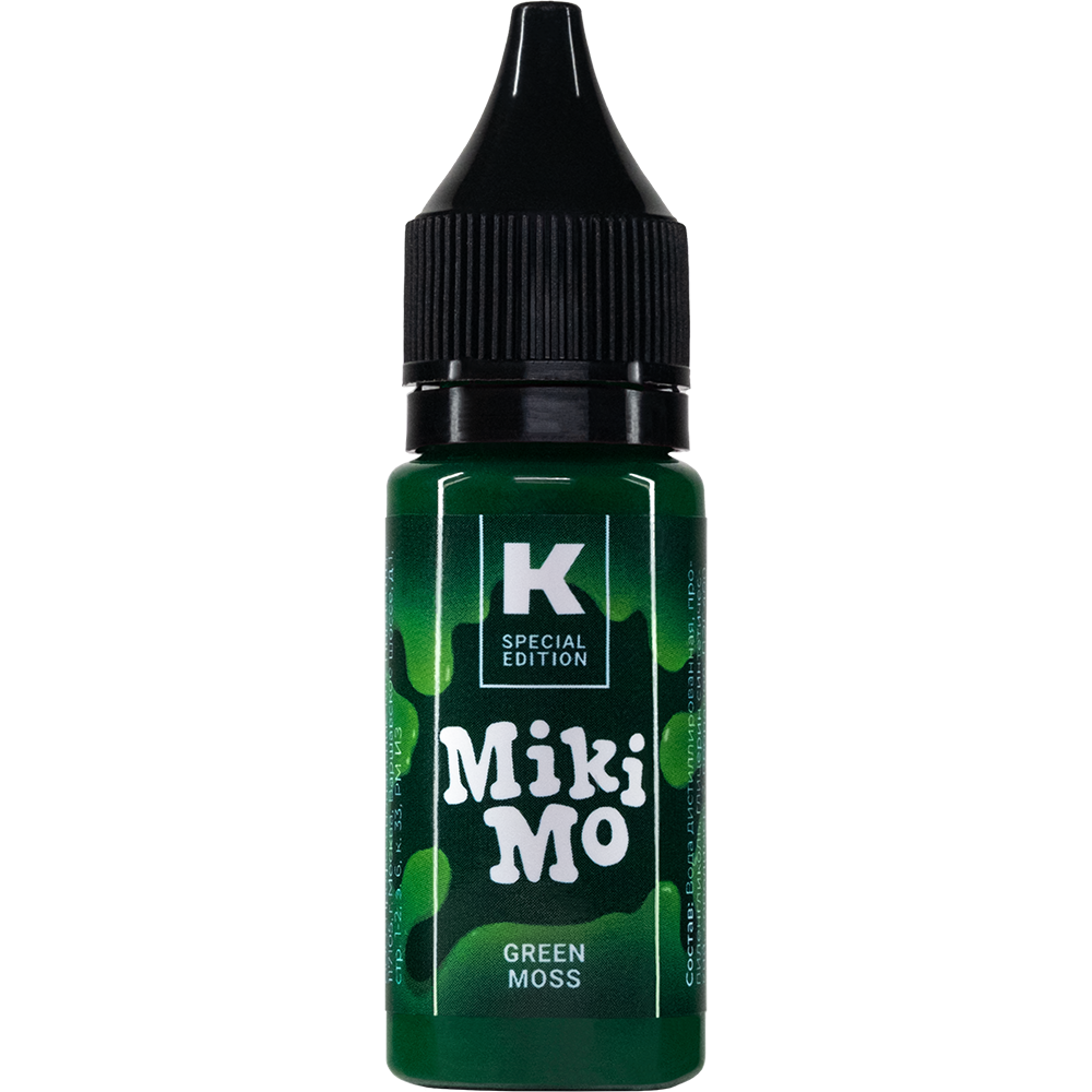 Краска Tattoo Ink - Miki Mo - Green Moss, пигмент для тату 15 мл