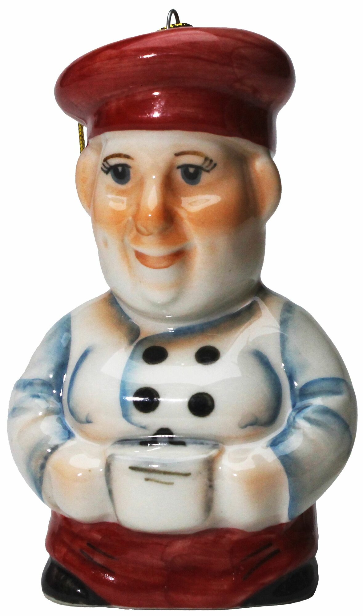 "Су Шеф" в картонной коробке фарфоровая елочная игрушка украшение цветная коллекция