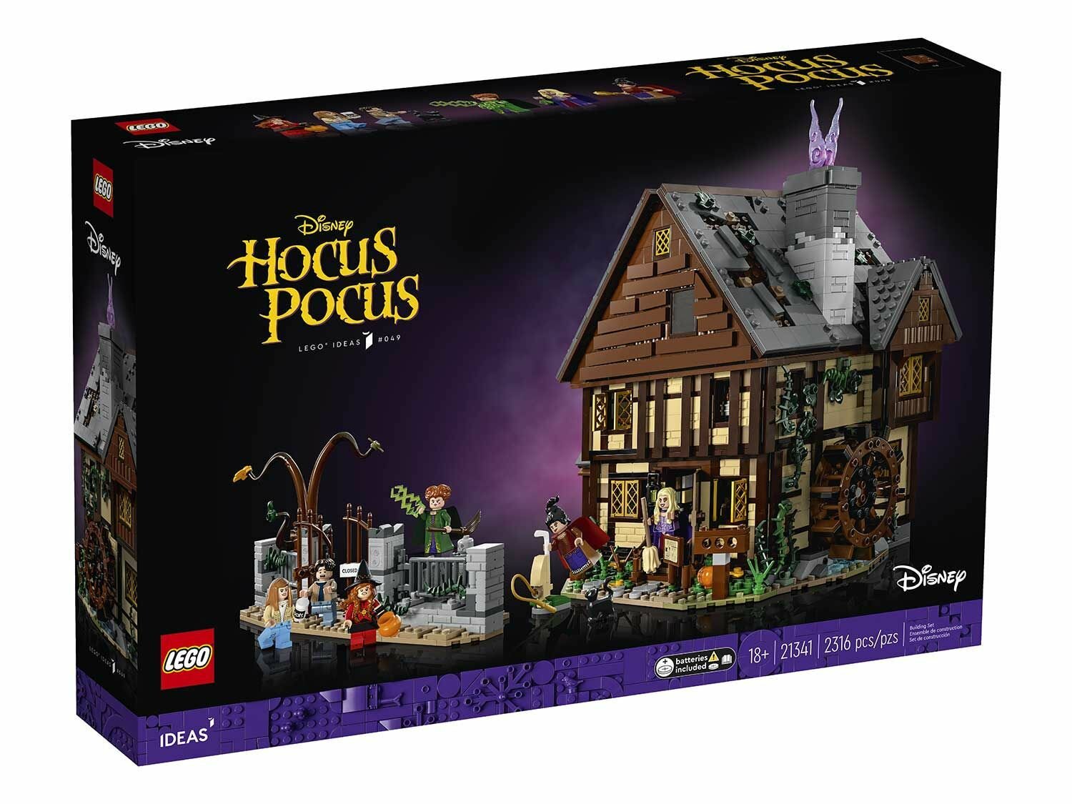 Конструктор LEGO 21341 Ideas Фокус-Покус: Коттедж сестер Сандерсон