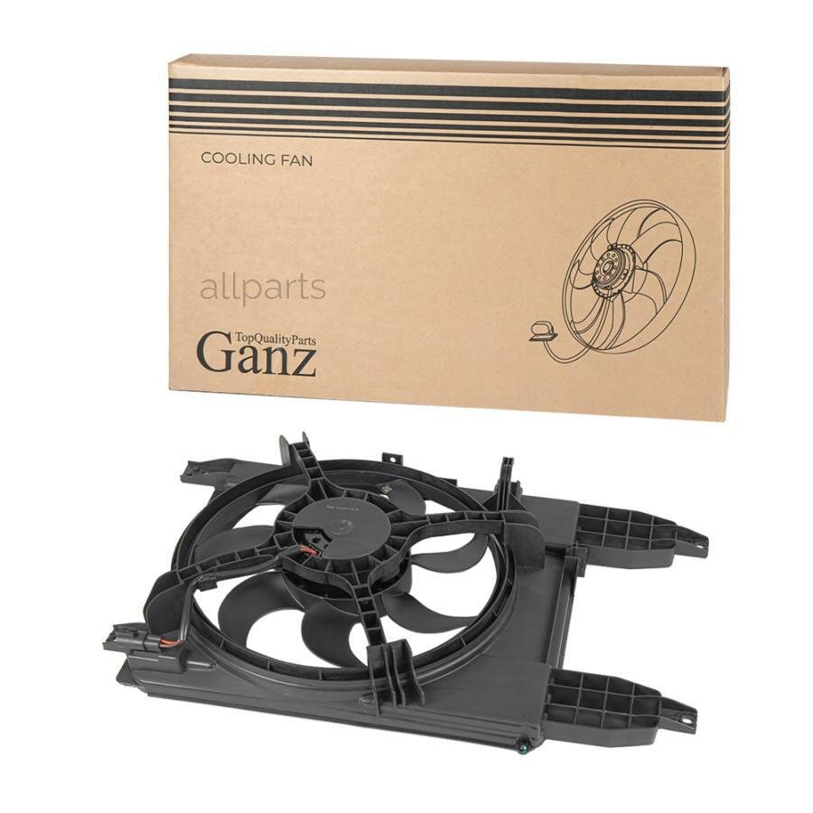 GANZ GIC06503 Вентилятор радиатора в сборе CHEVROLET Aveo 08-12/DAEWOO Gentra X 1.4/1.6/1.2 0 GANZ GIC06503