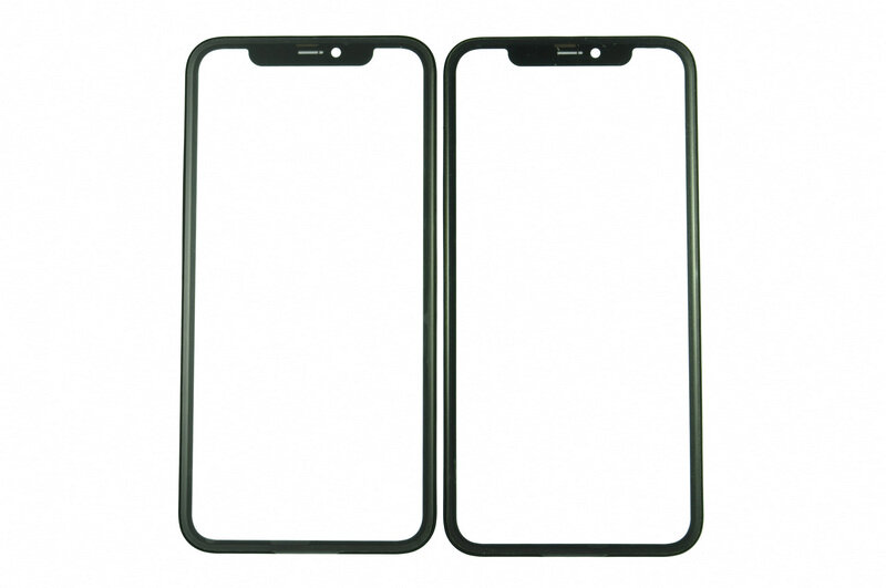 Стекло для переклейки Iphone 11+рамка+OCA клей черный