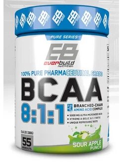 Everbuild Nutrition BCAA 8:1:1 (300 гр) (кислый яблочный пунш)
