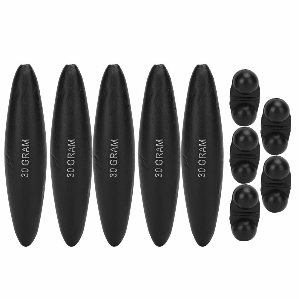 5 шт. портативных поплавков для ловли сома из ЭВА, 30 г, высокопрочные черные рыболовные поплавки с колокольчиками для ловли сома в пресной и соленой воде