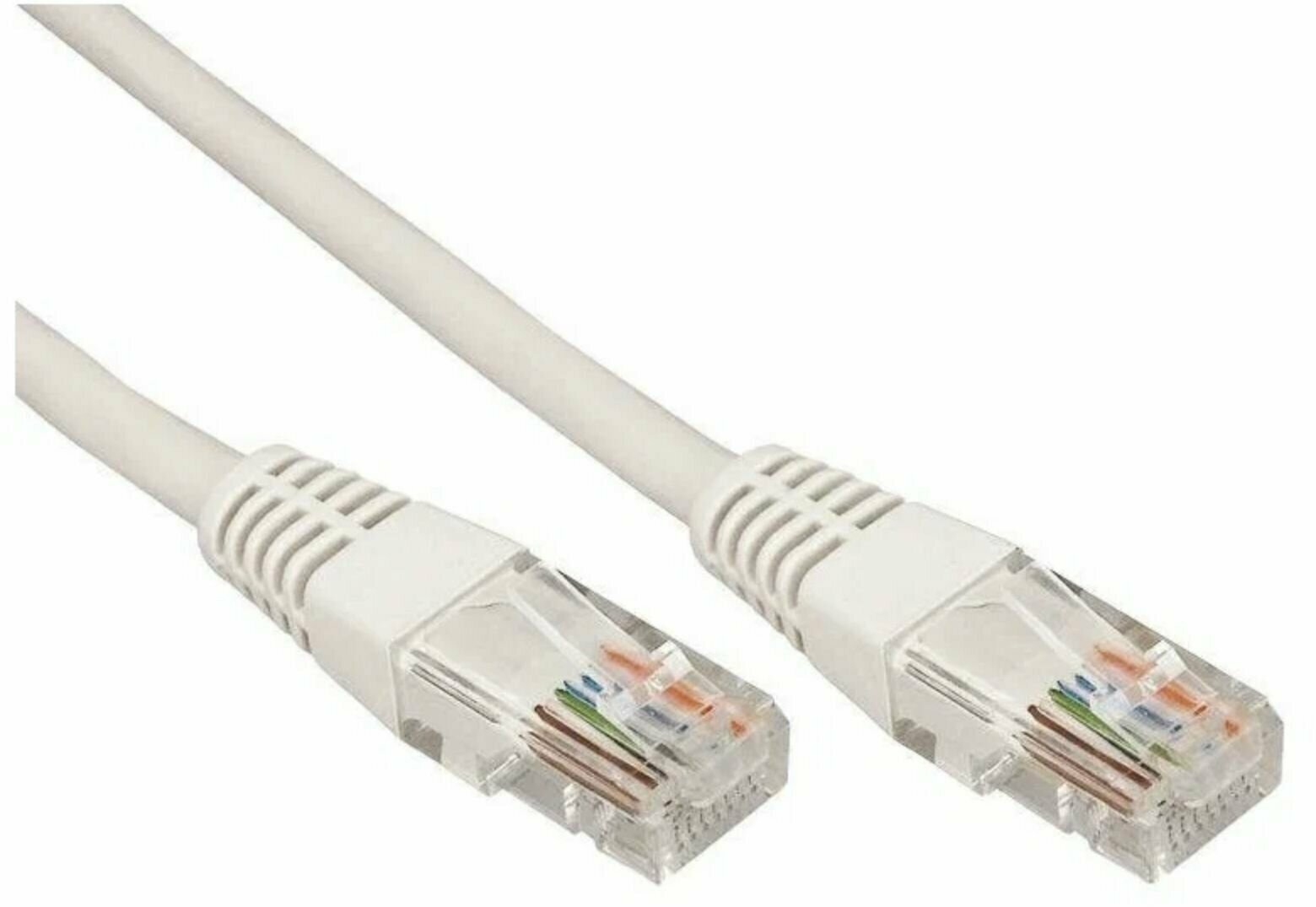 Патч-корд UTP кат.5e 2м литой сер. Rexant 18-1005