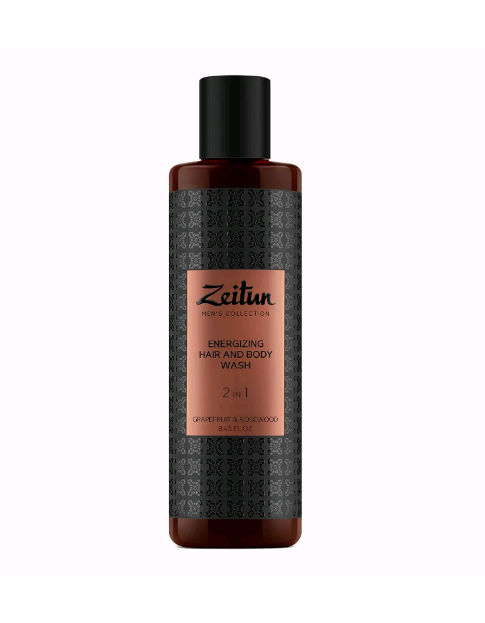Zeitun Men's Collection - Energizing Hair And Body Wash - Grapefruit & Rosewood 2 в 1 Гель для душа и шампунь "грейпфрут и розовое дерево" 250 мл.