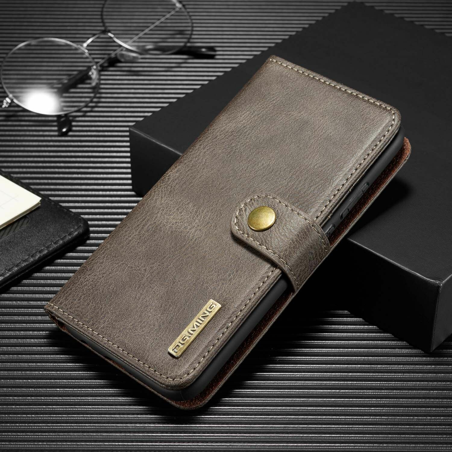 DG.MING Винтажный кожаный чехол для Huawei Mate 30 Lite/ Nova 5i Pro/ Nova 5Z(Эпл Хуавей Мате 30 Лайт/ Нова 5i Про/ Нова 5Z), чехол из натуральной кожи 2 в 1, чехол для телефона-кошелька