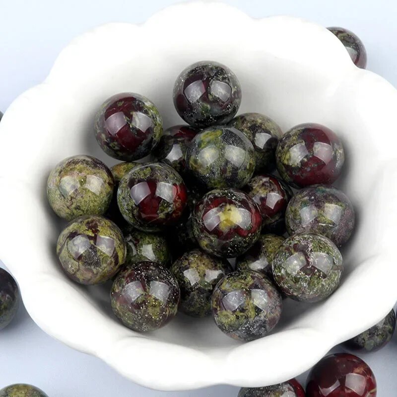 Полированный шар из агата 16 мм 1pc, Dragon Blood Stone