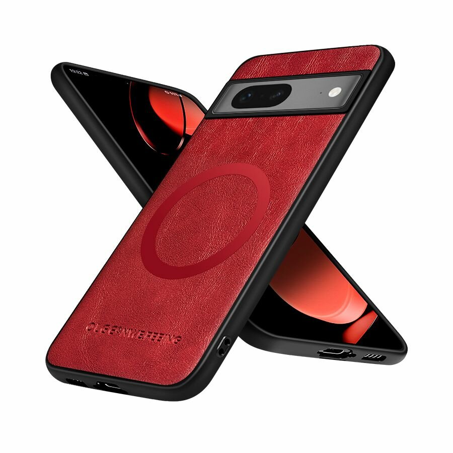 Кожаный чехол для телефона Google Pixel 7 (Гугл Пиксель 7 ) , модный, легкий, устойчивый к падениям, прочный, простой