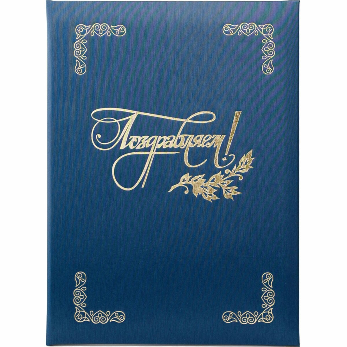 Папка адресная "Поздравляем" (225x310мм, танго) синяя, 20шт.