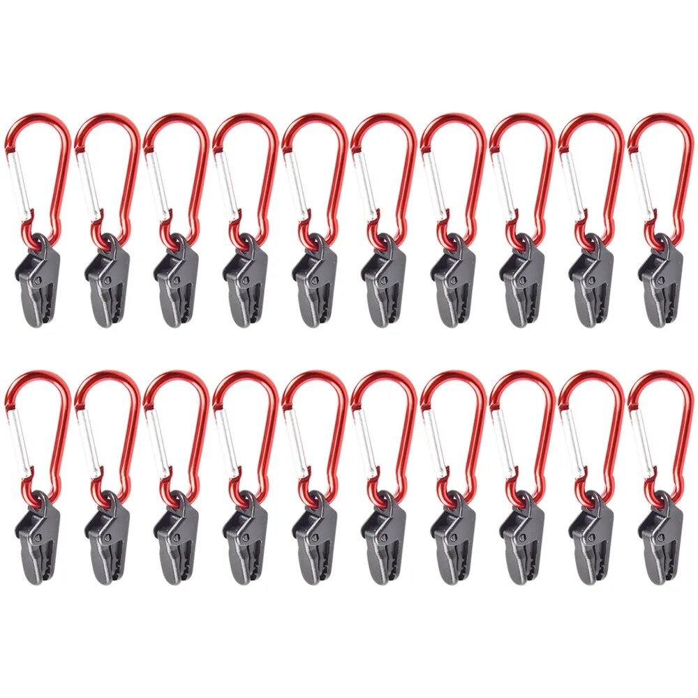 20 шт. Аксессуары для кемпинговых палаток. Ветрозащитная фиксированная клипса. Для прочного укрепления тента палатки