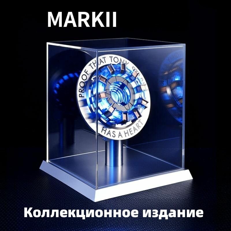 Сердечный реактор железного человека, украшение модели ручной работы, сплав