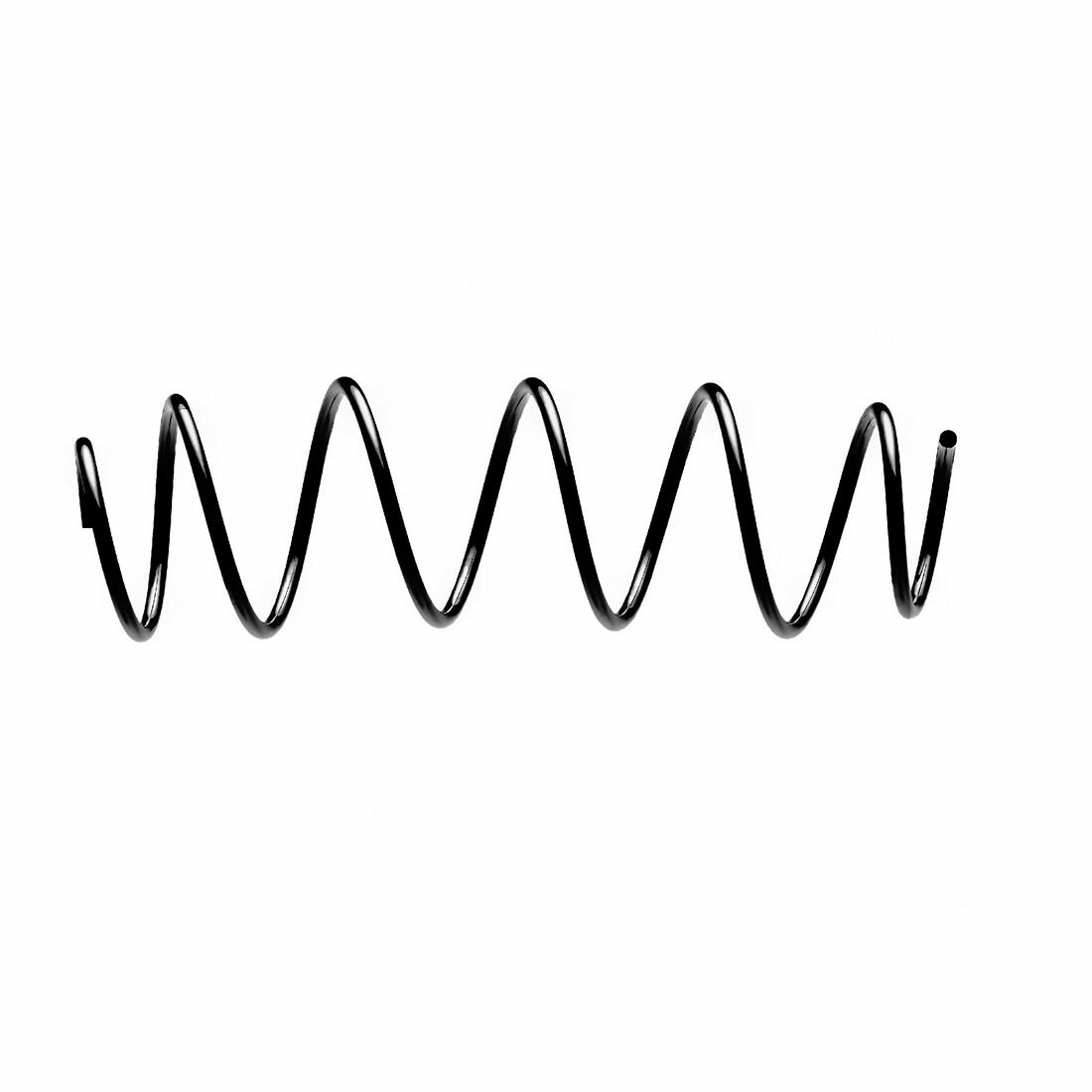 Пружина Standard Springs ST125059F, передняя, для Peugeot 207, сталь, длина 39 см, чёрная