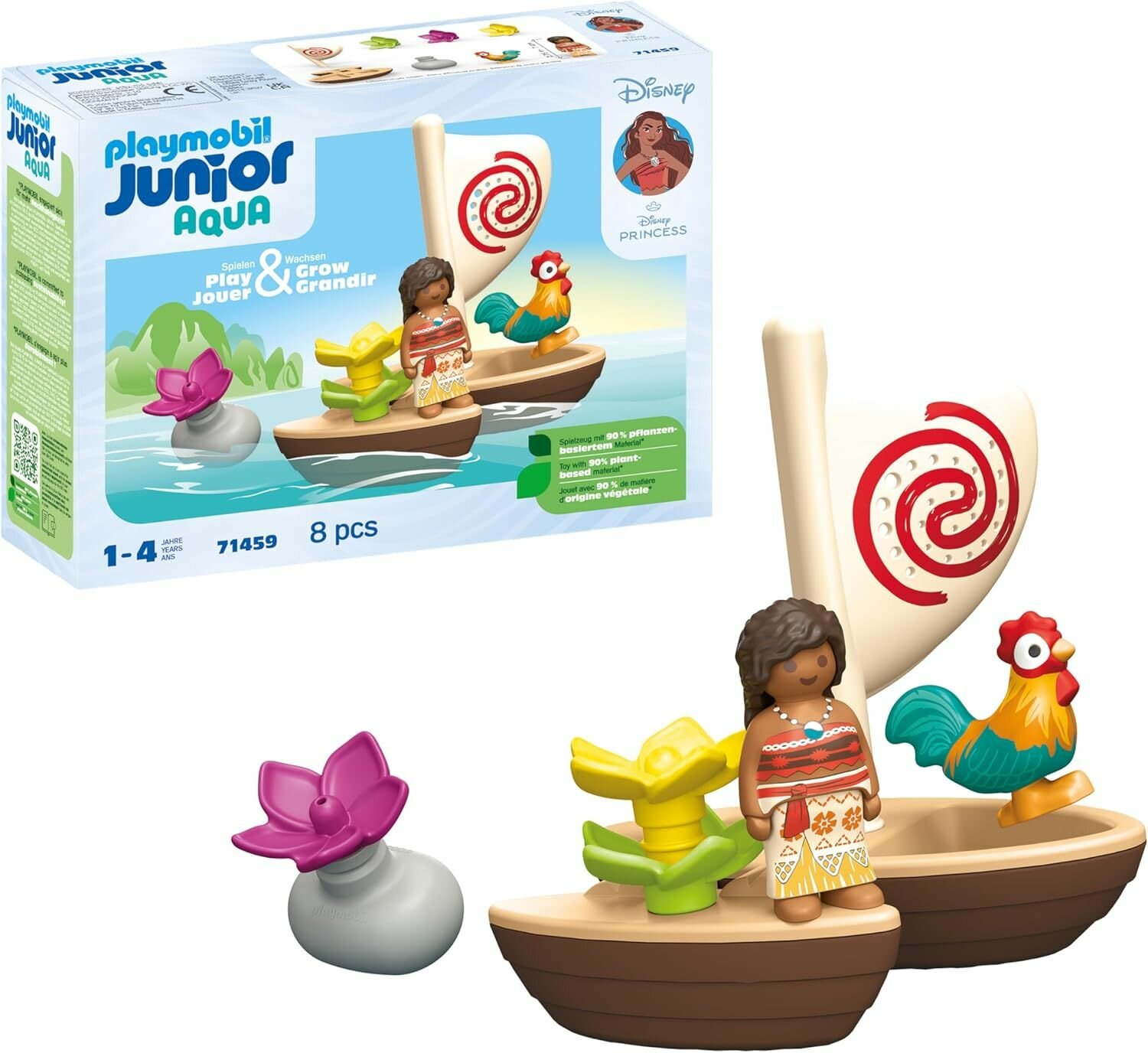Конструктор Playmobil Junior Aqua - Disney Катамаран Моаны - Плеймобиль 71459