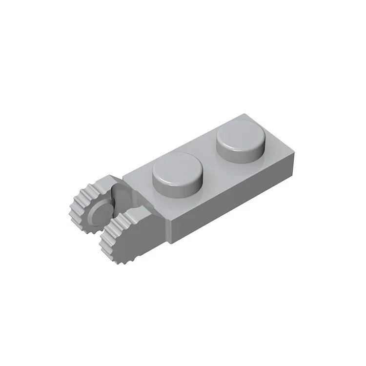 Gobricks пластиковые блоки для сборки 1х2 Серый, 071