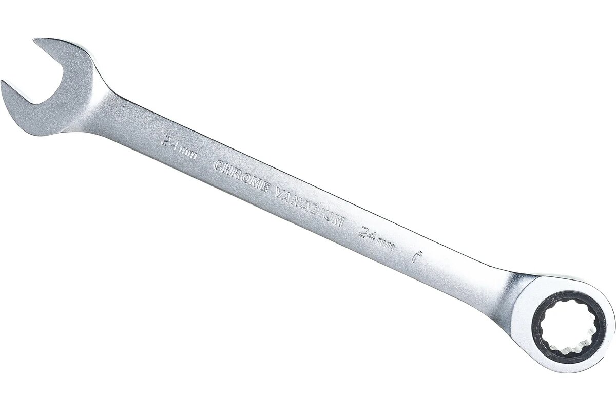 STARTUL Комбинированный ключ 24 мм с трещоткой PRO-7024 для слесарных работ и ремонта