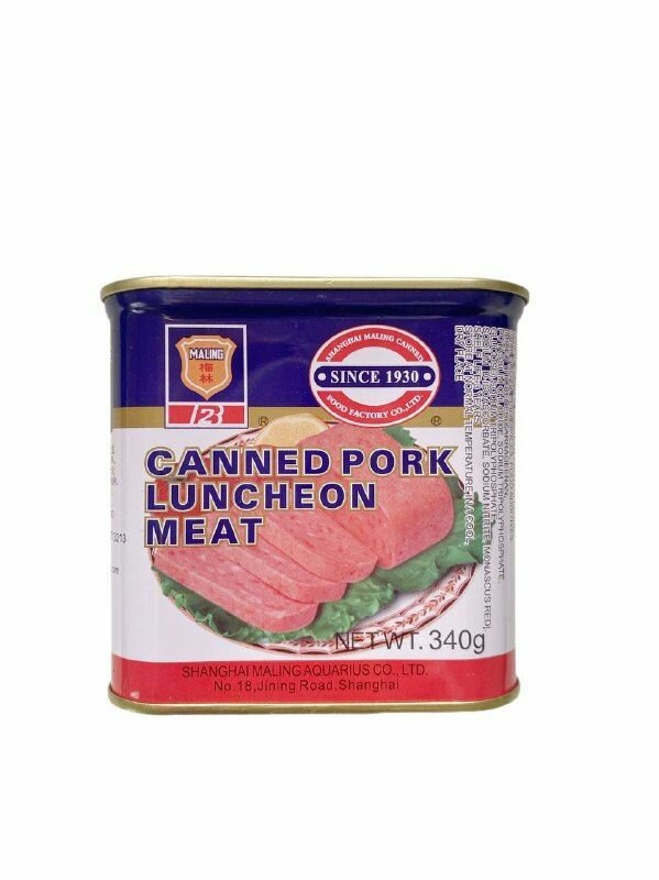 Ветчина для завтрака из свинины , Китай 340 г