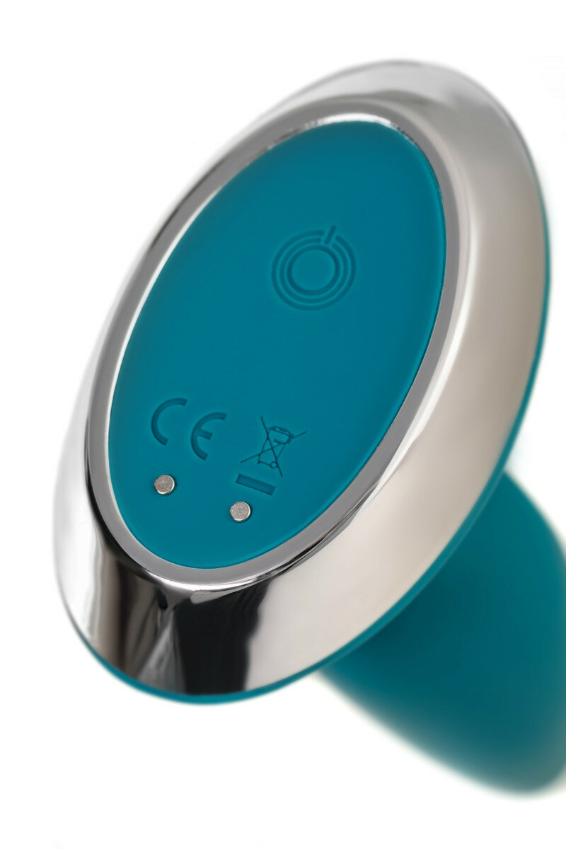 Бирюзовая анальная пробка с вибрацией Satisfyer Plug-ilicious 1 - 13,5 см. (Анальные вибраторы)