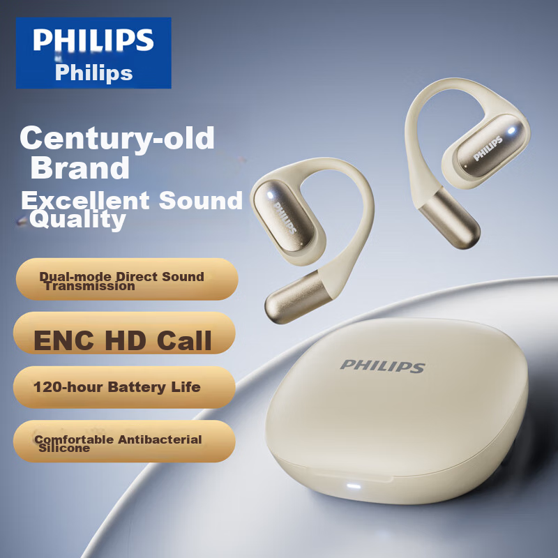 Беспроводные наушники Philips Bone Conduction Bluetooth Headphones, цвет Beige