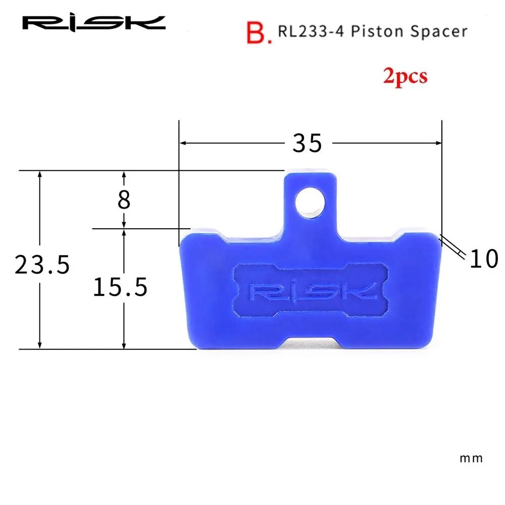 Синяя проставка для тормозного суппорта RISK RL233-4