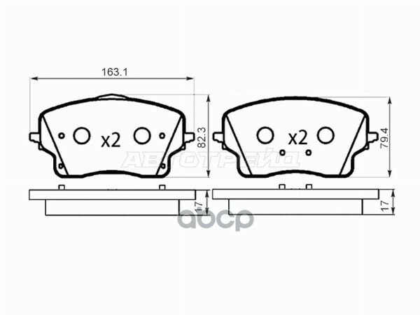 Колодки тормозные (Спереди) Geely Monjaro 21- Sat арт. ST-28-0215