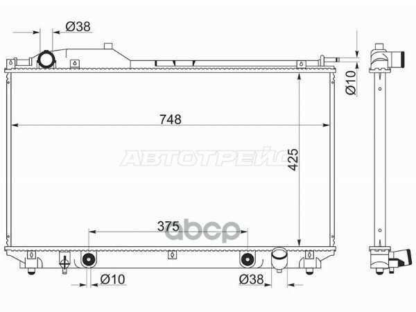Радиатор Lexus LS 00-06 Sat арт. TY0007-02
