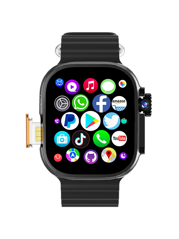 Смарт-часы Android с разблокировкой отпечатка пальца 4G LTE 2GB /16GB WIFI GPS