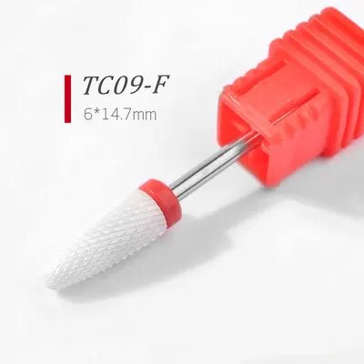 Керамическая фреза для маникюра TC09-F 6*14.7mm