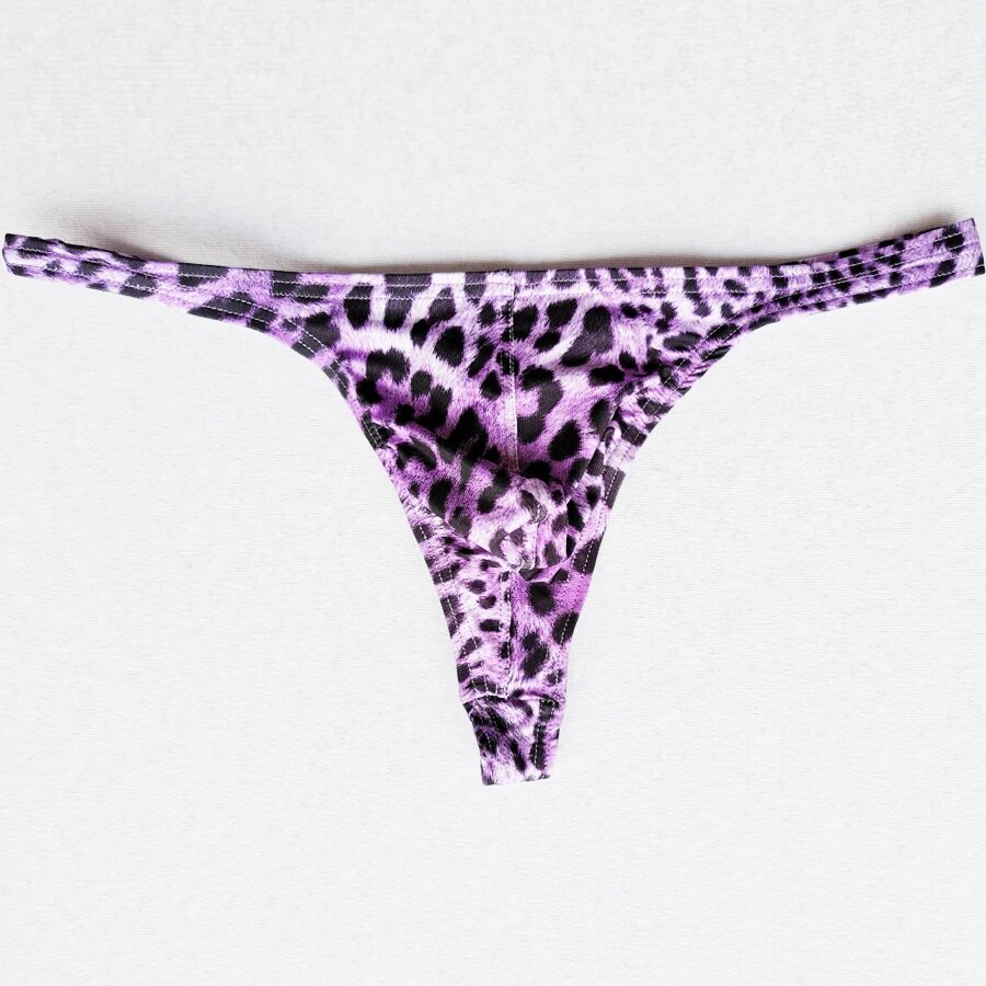 Мужские стринги JORIONMIA, леопардовый принт, Purple, XL