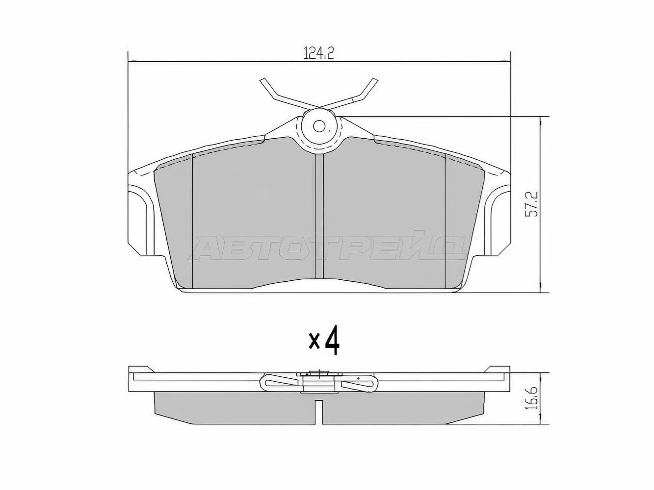 Тормозные колодки передние для Ниссан Альмера, Примера, Пульсар арт ST410605M326 SAT