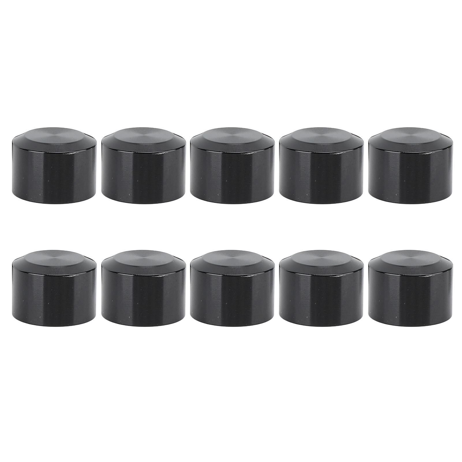 10 шт. крышка болта головки мотоцикла, черная плоская алюминиевая крышка с ЧПУ для винта двигателя, крышки, универсальные колпачки для шасси трансмиссии двигателя, маленькое 7,5 мм‑10 мм/0,3‑0,4 дюйма