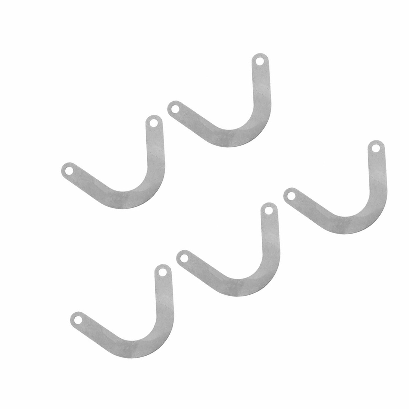 5 шт Пластина клапана U-образная Металлическая Принадлежность для компрессора Воздух 59мм Ширина 46мм Расстояние между отверстиями