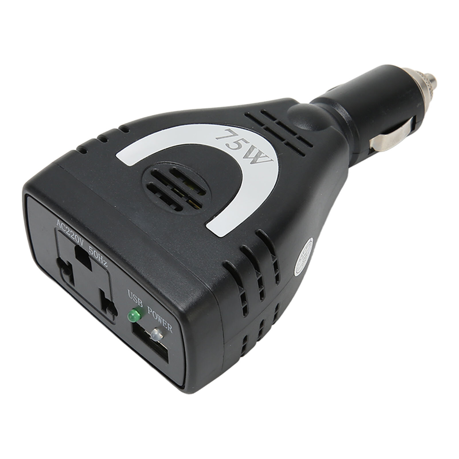 Автомобильный инвертор 75 Вт, от 12 В до 220 В, USB-порт для зарядки, защита от низкого напряжения, стабильный выходной преобразователь мощности автомобиля