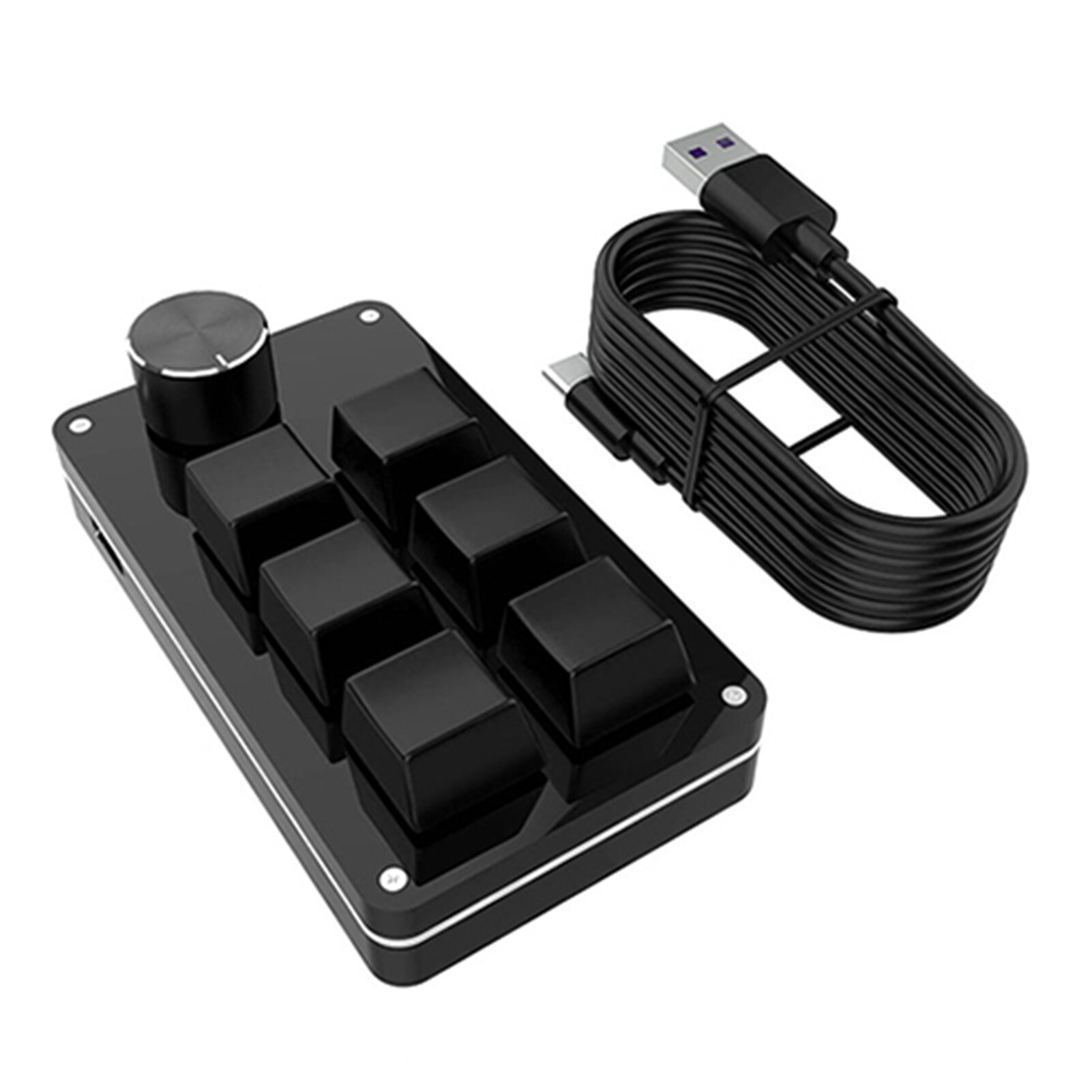 Односторонняя механическая мини-клавиатура с RGB, 6 программируемых клавиш, USB, ручка