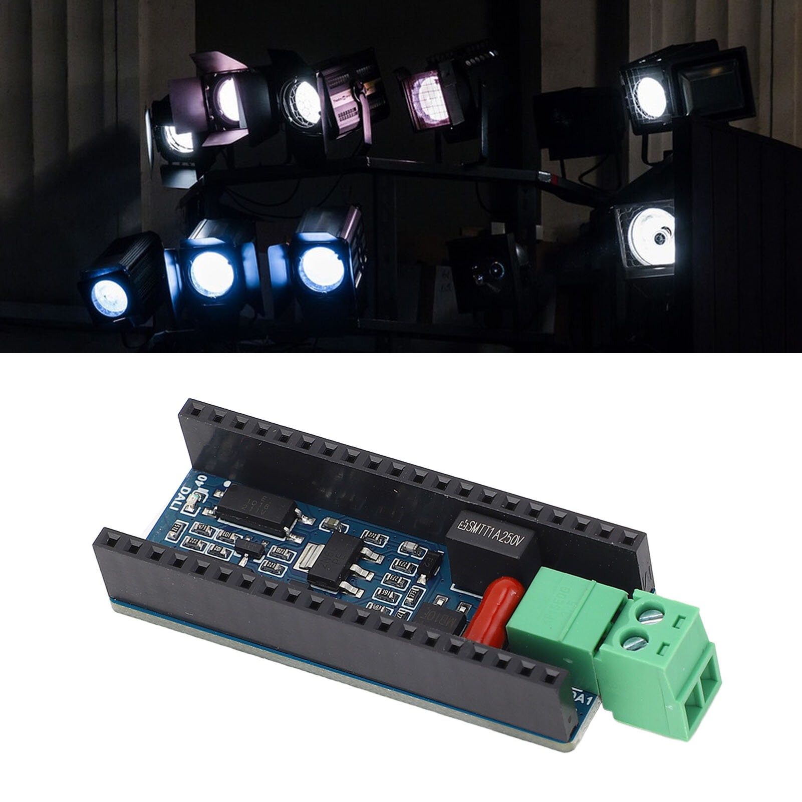 DALI2 Модуль расширения, для ESP32-C6-Pico и ESP32-S3-Pico, с DALI сигналами, для управления множественными группами освещения