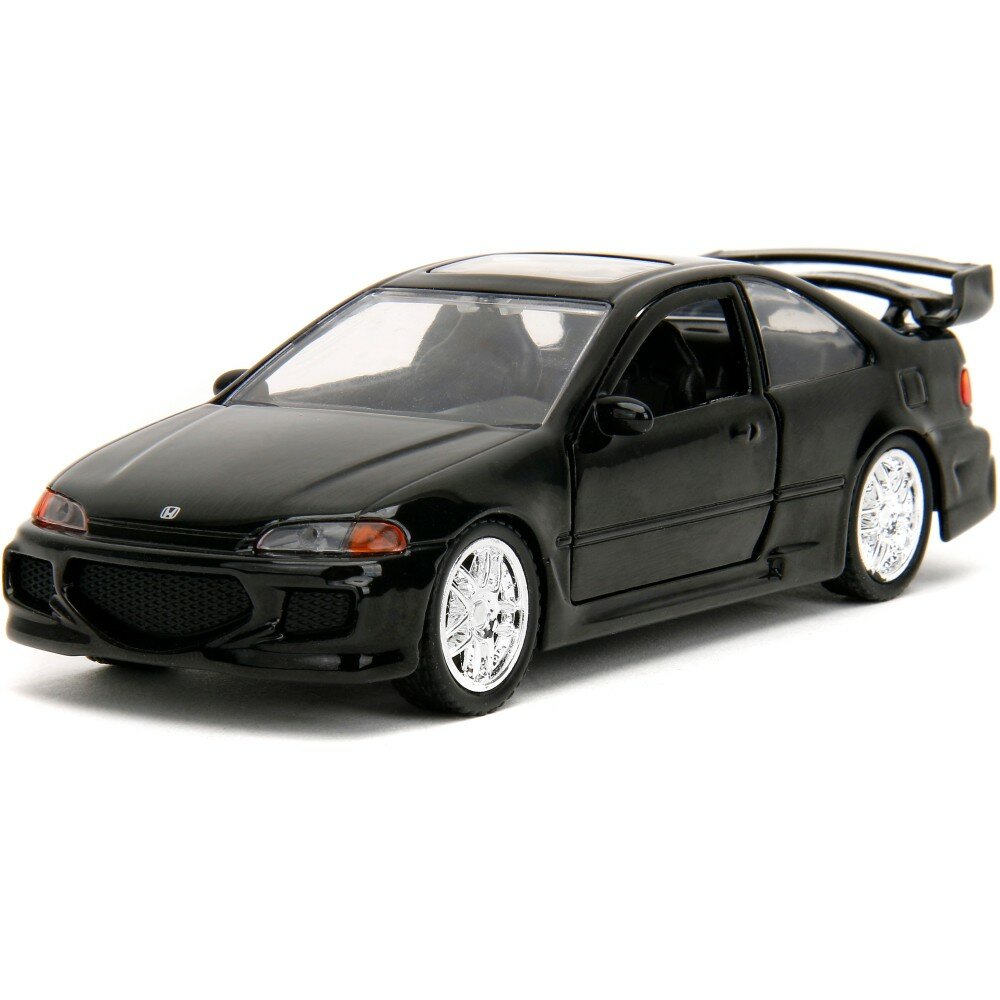 Модель автомобиля Jada Toys Fast & Furious 1993 Honda Civic Coupe (EJ1) (Heist) (Glossy Black) (1:32) 34419