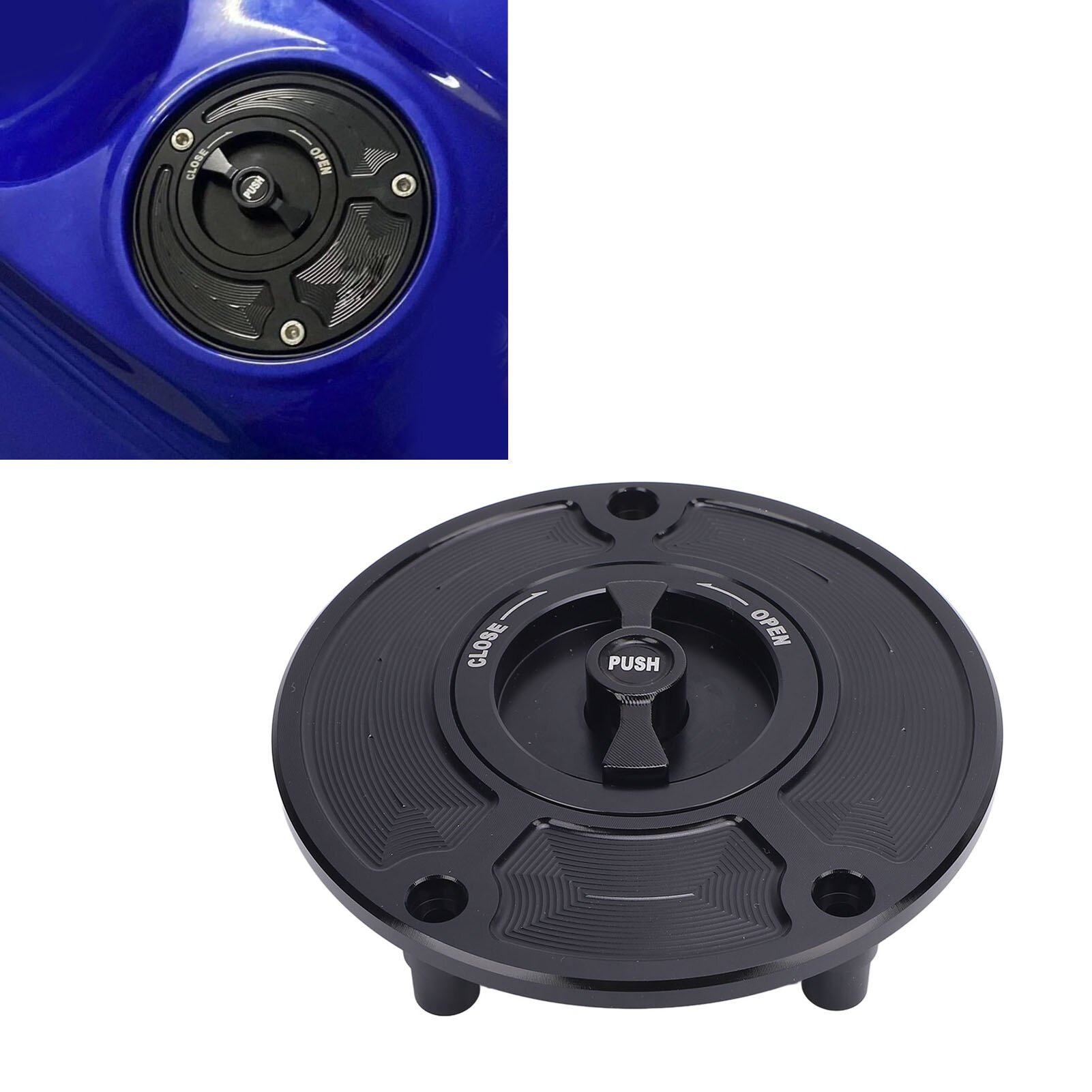 Крышка Бензобака Мотоцикла: Алюминиевая Безключевая Установка Для Герметичности - Прочная Замена Для Honda CBR1000RR CB1000R С Стильным Дизайном